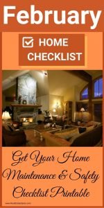 9 February Home Maintenance and Safety Tasks Checklist