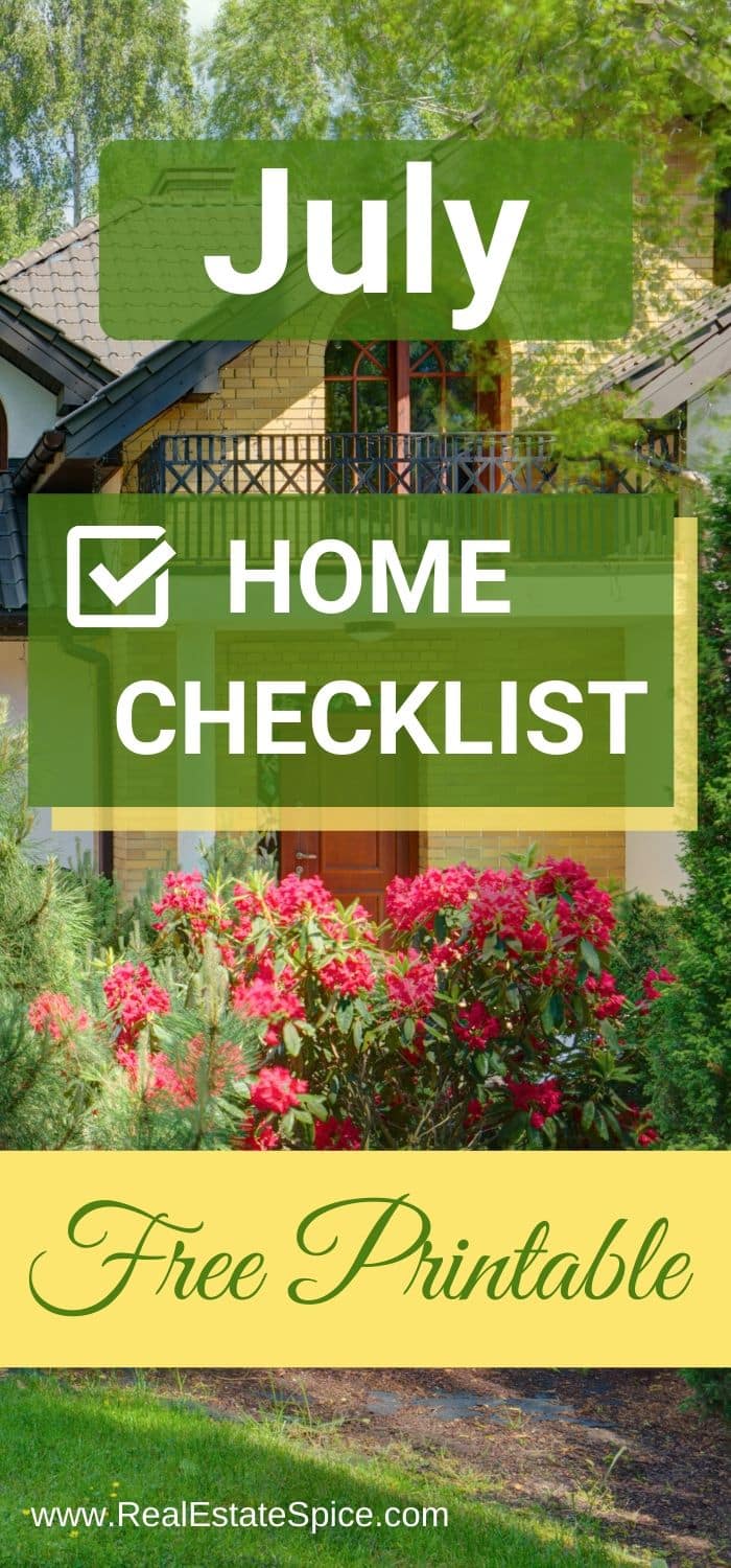 9 August Home Maintenance and Safety Tasks Checklist