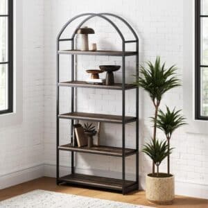10 Best Black Arched Bookcases and Cabinets