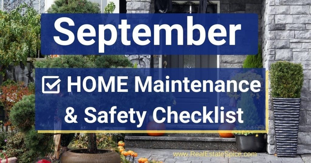 9 September Home Maintenance and Safety Tips Checklist