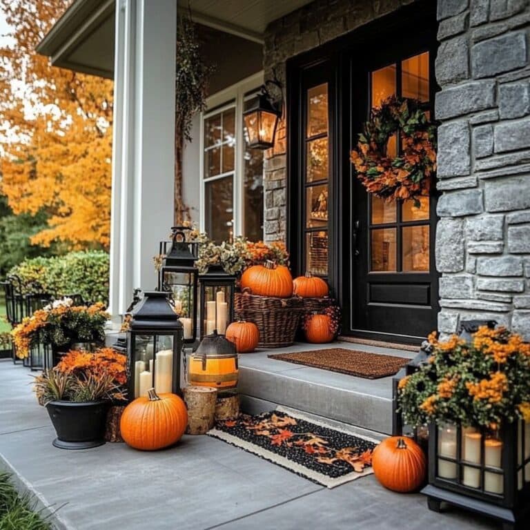 45 Beautiful Outdoor Fall Decor Ideas To Celebrate The Season