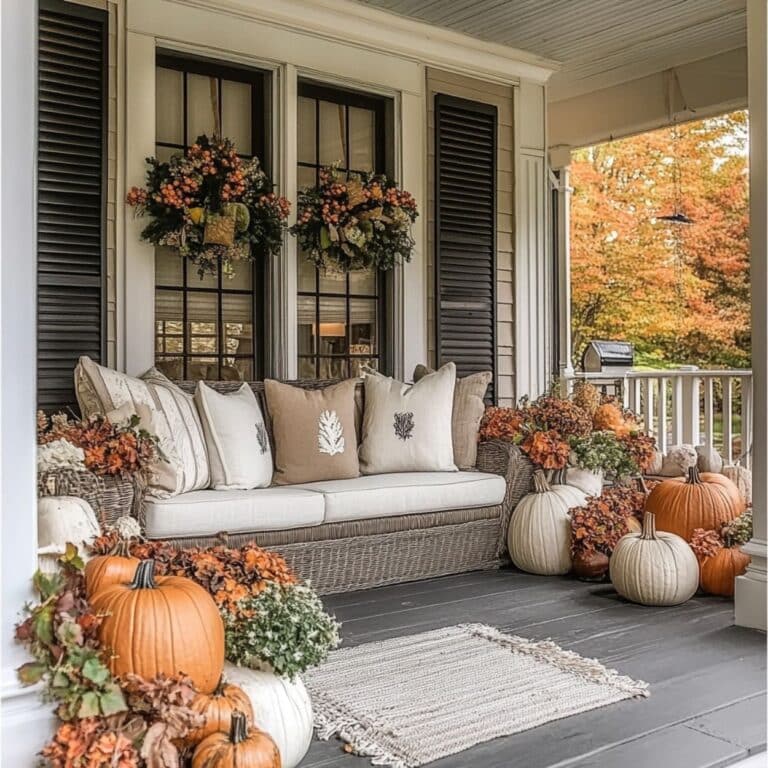 45 Beautiful Outdoor Fall Decor Ideas To Celebrate The Season