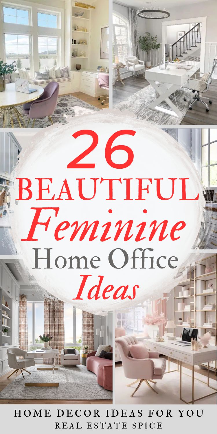 50 Beautiful Women's Home Office Ideas and Design Tips